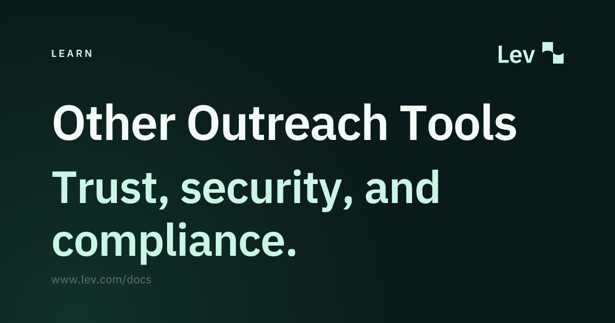 Other Outreach Tools · Lev Docs
